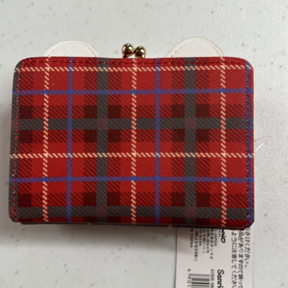 Sanrio | Bags | Sanrio Smiles Original Hello Kitty Red Plaid Wallet ...